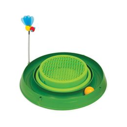 CATIT Tier-Intelligenzspielzeug 3in1 mit Gras und Spielzeug grün