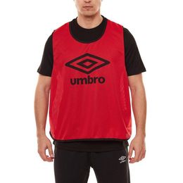 Umbro Funktionsshirt Umbro Training Bib Herren Trainings-Leibchen Shirt UMTM0460-B26 Fußball-Shirt Rot