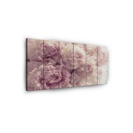 Wallarena Leinwandbild Blumen Rose Wandbild XXL Wohnzimmer Schlafzimmer Aufhängefertig