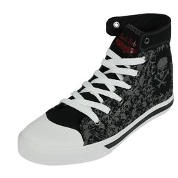 Rock Rebel by EMP High Sneaker with Skull Allover Print Sneaker high schwarz in EU40