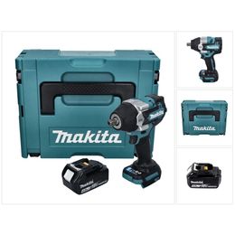 Makita Akku-Schlagschrauber DTW 701 M1J Akku Schlagschrauber 18 V 700 Nm 1/2" XPT Brushless + 1x