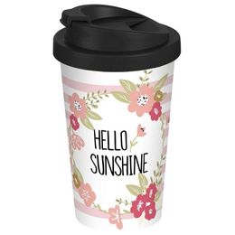 Geda Labels GmbH Coffee-to-go-Becher Hello Sunshine