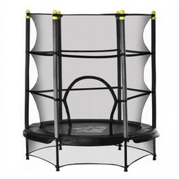 HOMCOM Trampolin mit Sicherheitsnetz 140L x 140B x 160H cm