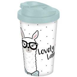 Geda Labels GmbH Coffee-to-go-Becher Lovely Lama