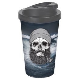 Geda Labels GmbH Coffee-to-go-Becher Sailor Skull