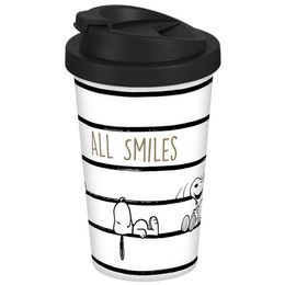 Geda Labels GmbH Coffee-to-go-Becher Snoopy All Smiles