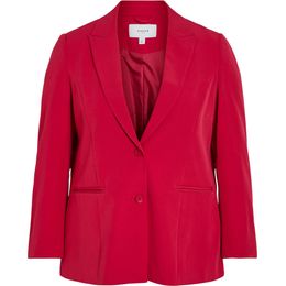 EVOKED VILA Blazer, Reverskragen, Paspeltaschen, für Damen, rot, 46