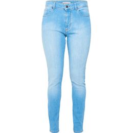 Adagio Jeanshose, Used-Waschung, Gürtelschlaufen, für Damen, blau, 44/28