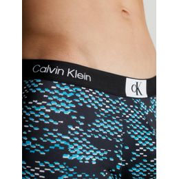 Calvin Klein Ck 96 Micro Pants kurz, Allover-Print, Logobund, für Herren, schwarz, M