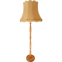 Stehlampe Lampen Gr. Ø 55 cm Höhe: 172 cm, braun (buchefarben, goldfarben, messingfarben) Stehlampe Standleuchten rustikale Stehleuchte made in Germany