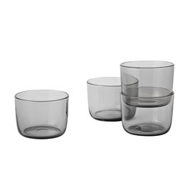 muuto - Corky Trinkglas (4er-Set), low, grau