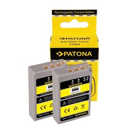 Patona 2x Akku für Olympus BLS5 Kamera-Akku Ersatzakku 900 mAh (7