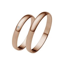 Firetti Trauring Schmuck Geschenk Gold 375 Hochzeit Ehering "LIEBE", Made in Germany, wahlweise mit oder ohne Brillant, goldfarben