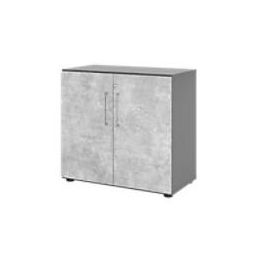 Hammerbacher Schrank V928T2/G/M/BS Beton, Graphit 80 x 42 x 74,6 cm