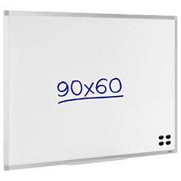 Viking wandmontierbares magnetisches Whiteboard Emaille Superior 90 x 60 cm