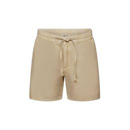 Esprit Shorts Twill-Shorts mit gesmokter Taille (1-tlg)
