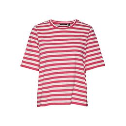 Véro Moda Vero Moda Shirt "Moly" in Pink/Weiß - XS