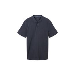 Tom Tailor Denim Herren Poloshirt, blau, Uni, Gr. S