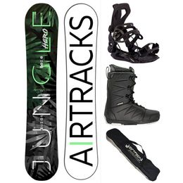 Airtracks Snowboard Snowboard Komplett Set Jungle Hero Wide »Mod. 22/23 (4er Pack)