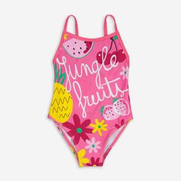 TK Maxx Pinker Badeanzug mit Schriftzug & Fruchtdruck