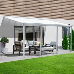 Home Deluxe Terrassenüberdachung SOLIS 618 x 303 x 226 / 278 cm - weiß