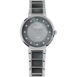 Solaruhr Jacques Lemans "Eco Power, 1-2108A" Armbanduhren grau (schwarz, silberfarben) Damen Solaruhren