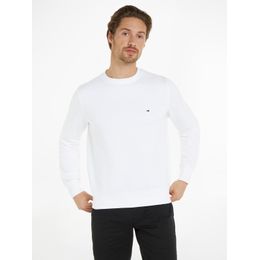 Sweatshirt Tommy Hilfiger "IM NA FLAG LOGO SWEATSHIRT" Gr. M, weiß (white) Herren Sweatshirts