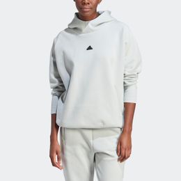 Kapuzensweatshirt adidas Sportswear "OVERHEAD Z.N.E. HOODIE" Gr. S, grau (wonder silver) Damen Sweatshirts