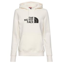 Kapuzensweatshirt The North Face "W DREW PEAK PULLOVER HOODIE - EU" Gr. XS, weiß (white dune) Damen Sweatshirts