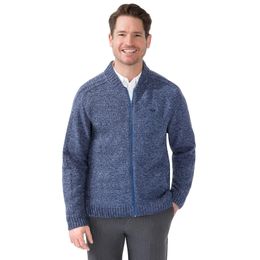 Strickjacke Marco Donati Gr. 54, blau (blau, meliert) Herren Strickjacken