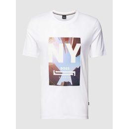 BOSS T-Shirt mit Label-Print Modell 'Tiburt'