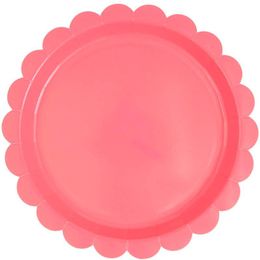 Rico Design Pappteller NEON 8-teilig in pink