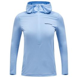 Peak Performance - Women's Light Hooded Fleece Half Zip - Fleecepullover Gr XL blau