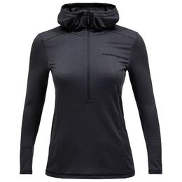 Peak Performance - Women's Light Hooded Fleece Half Zip - Fleecepullover Gr S schwarz