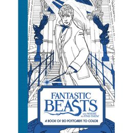 Fantastic Beasts and Where to Find Them: A Book of 20 Postcards to Color, Kartoniert (TB)