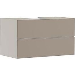 Hansgrohe Xevolos E Waschtischunterschrank 54191390 980x555x550mm, 2 Schubladen, sandbeige matt, bronze Struktur