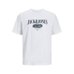 Jack & Jones JACK & JONES - T-Shirt JORCOBIN in bright white, Gr.128
