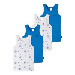 Schiesser Unterhemd 4er Pack Kids Boys Feinripp Organic Cotton (Spar-Set