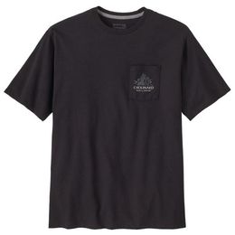 Patagonia - Chouinard Crest Pocket Responsibili-Tee - T-Shirt Gr M schwarz/grau