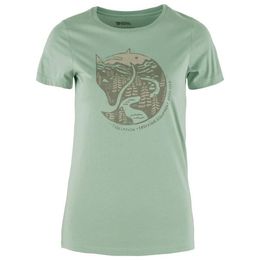 Fjällräven Fjällräven - Women's Arctic Fox Print - T-Shirt Gr XS grün