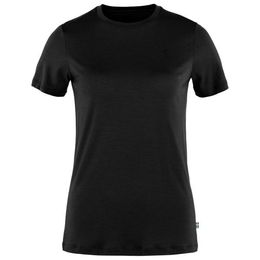 Fjällräven Fjällräven - Women's Abisko Wool S/S - T-Shirt Gr L schwarz