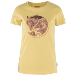 Fjällräven Fjällräven - Women's Arctic Fox Print - T-Shirt Gr XS beige