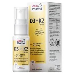 ZeinPharma Zein Pharma VITAMIN D3+K2 Spray Pfefferminz-Geschmack 1.000 I.E. 15μg