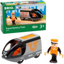 Brio® Spielzeug-Eisenbahn Brio® WORLD, Orange-schwarzer Reisezug, orange|schwarz