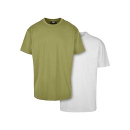 Urban Classics Shirt male Green, White size XL