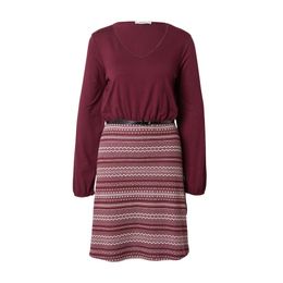 ABOUT YOU Kleid 'Elfi Dress' Damen Gr&ouml;&szlig;e 44 bordeaux / wei&szlig; Winterkleid
