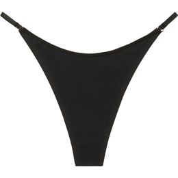 Calvin Klein Tanga, Ketten-Detail, für Damen, schwarz, XL