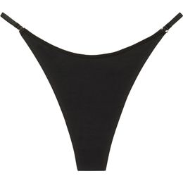 Calvin Klein Tanga, Ketten-Detail, für Damen, schwarz, L