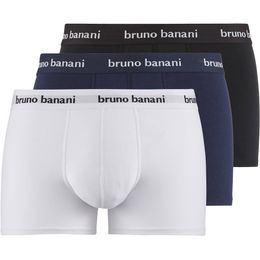Bruno Banani Easy Life Pants, 3er-Pack, Logo-Bund, für Herren, schwarz, XL
