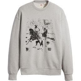 Levi's Levi's® Sweatshirt, Motiv-Print, für Herren, grau, S